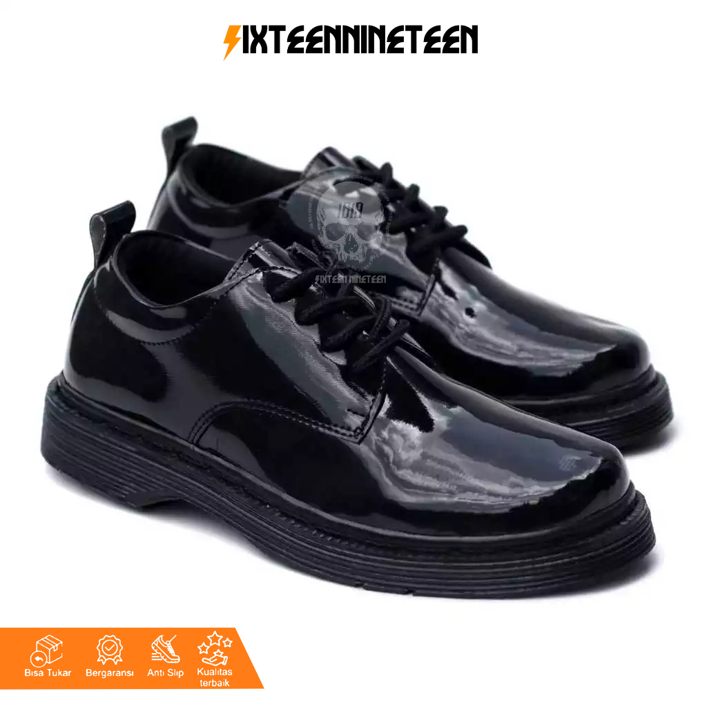 Jual Sepatu Pantofel Formal Hitam Kerja Kantor Pria Pdh | Shopee Indonesia