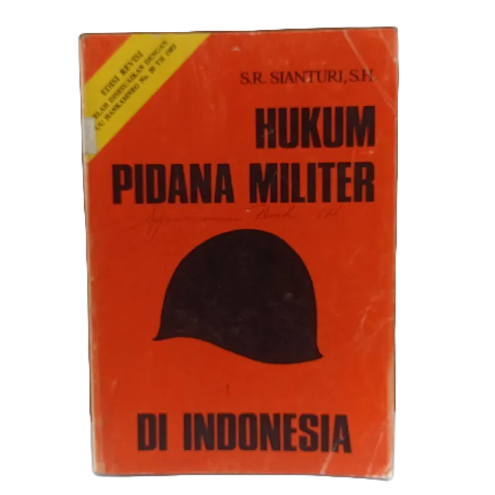 Jual buku hukum pidana militer di indonesia sianturi 437 hal 1985 ...
