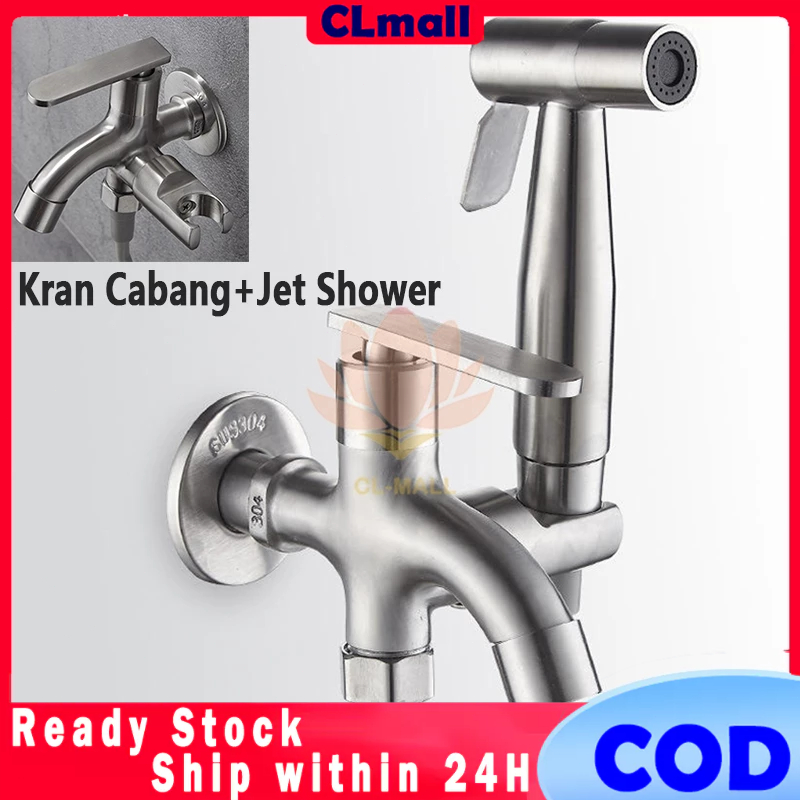 Jual Jet Shower Kloset/Kran Cabang Shower Stainless/Jet Washer Toilet ...