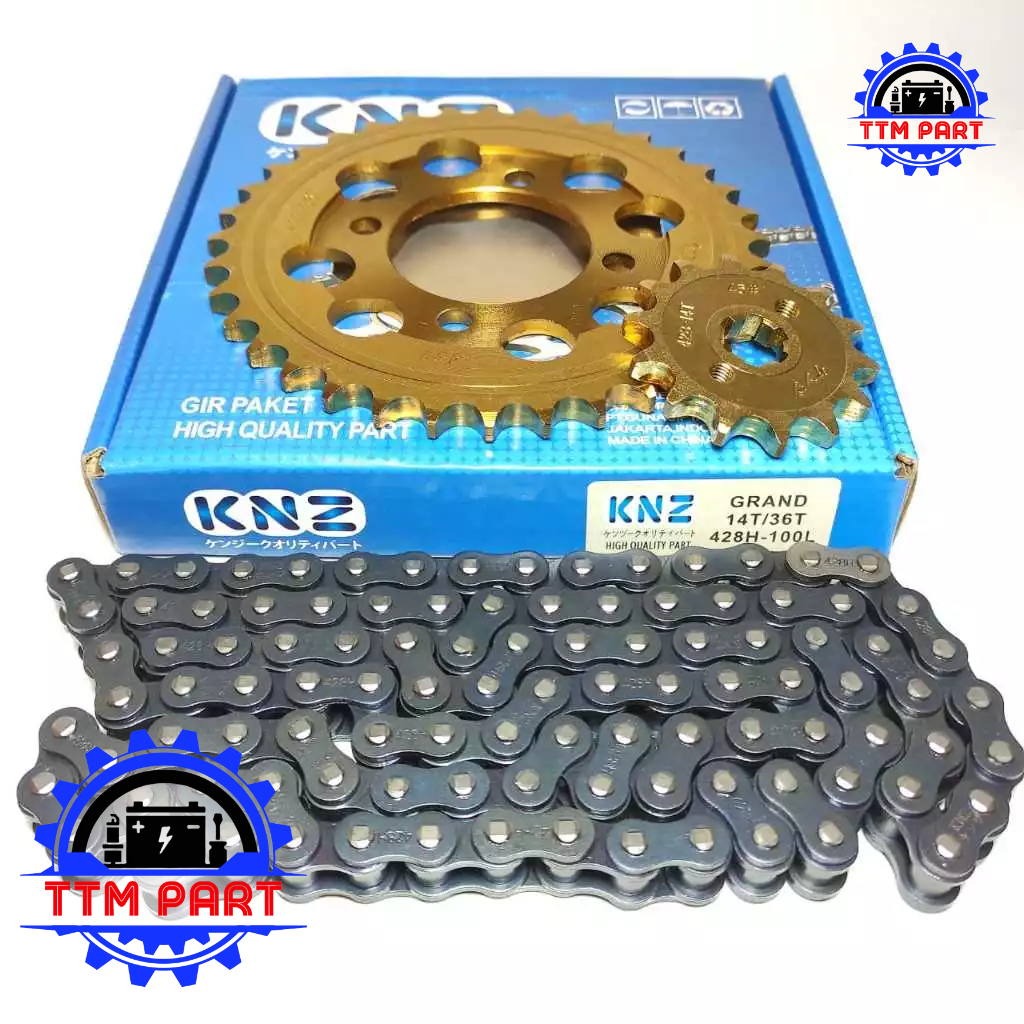 Jual GEAR PAKET BAJA HONDA GRAND 14T / 36T 428H - 100L PNP SUPRA X 100 ...