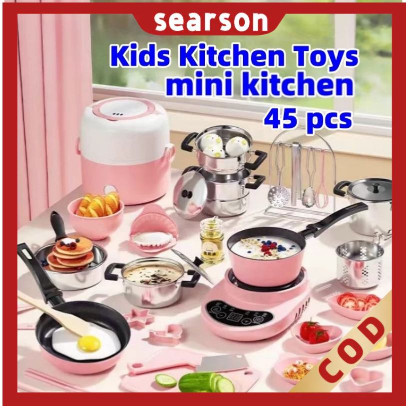 Jual 【24H】59pcs Set Dapur Mini Mainan Masak Pura-pura Anak-anak Mainan ...