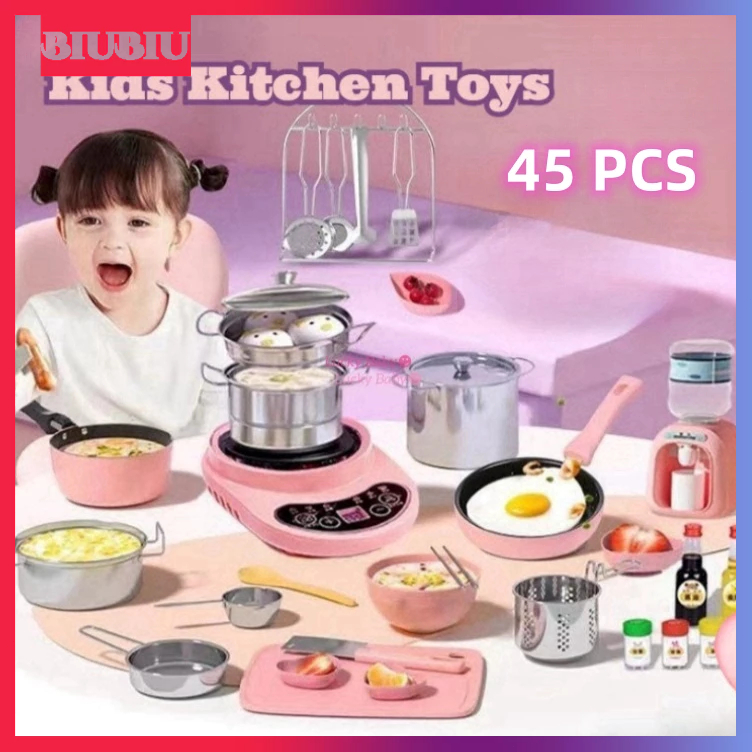 Jual [READY] 55PCS Mainan Kitchen Set Mainan Edukasi Anak Masak Masakan ...