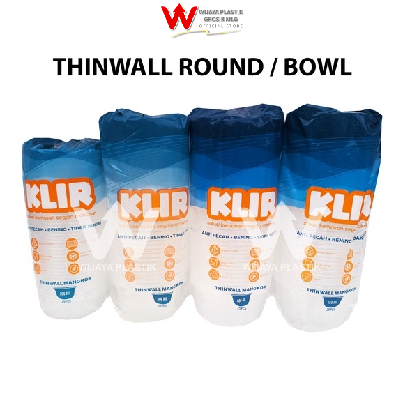 Jual [PROMO] Aneka Thinwall ( 300 ml ) ROUND / WIDE / BOWL / RECTANGLE ...