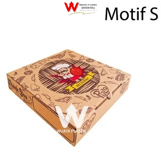 Jual [50Pcs] Box Pizza ( S ) 20x20 ( Polos & Motif ) --- 50 pcs @1/2 ...