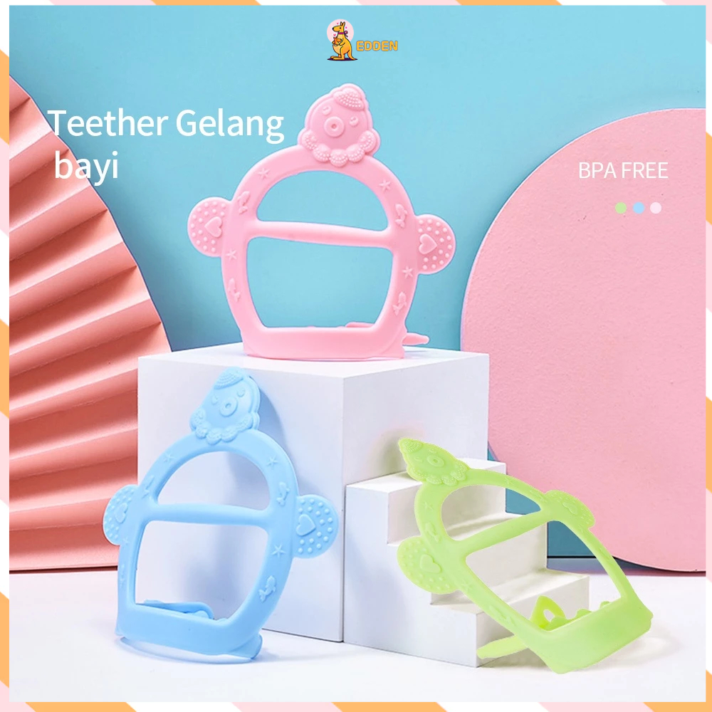 Jual Edden Teether bayi slikon Gigitan bayi teether Bentuk Gelang ...