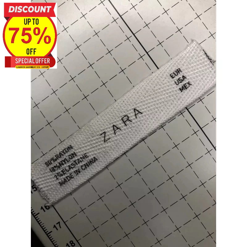 Jual ZARA MAIN LABEL HAND STAMP PREMIUM CO 1X DI KIRIM 600PCS | Shopee ...