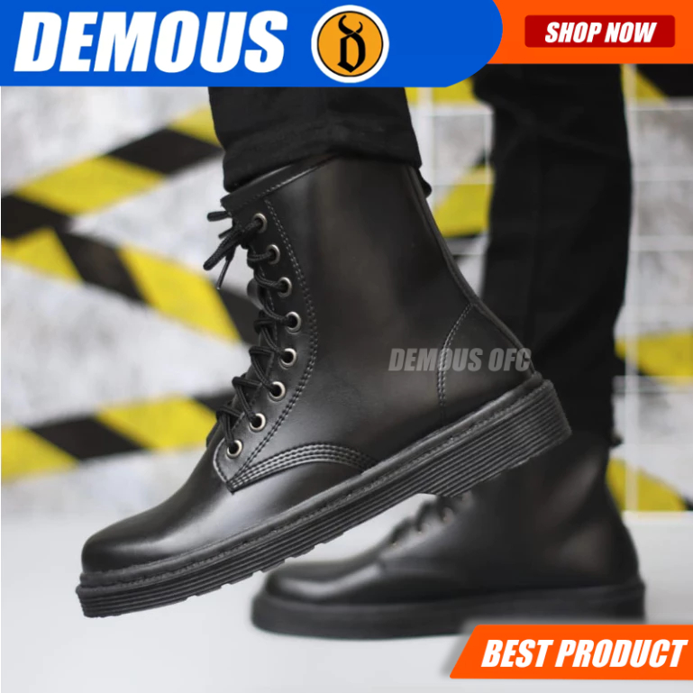 Jual DEMOUS INOGURE - Sepatu High Boots Formal Docmart Pria Kerja ...