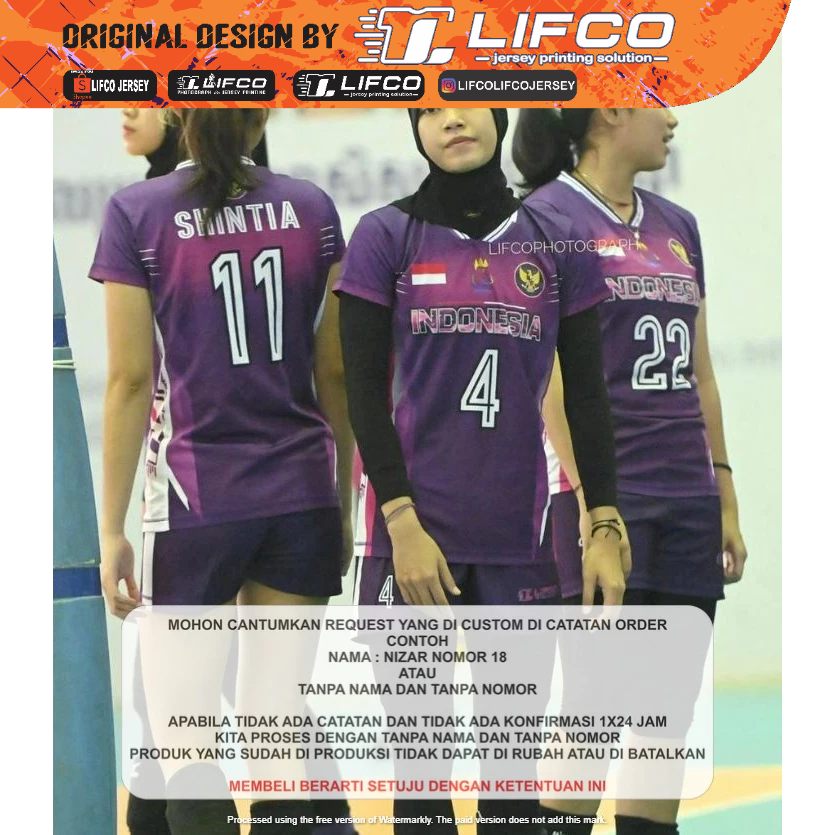 Jual CUSTOM LIFCO ORIGINAL TIMNAS LATIHAN WHITE GOLD & PURPLE (FREE REQUEST NAMA NOMOR UKURAN ...
