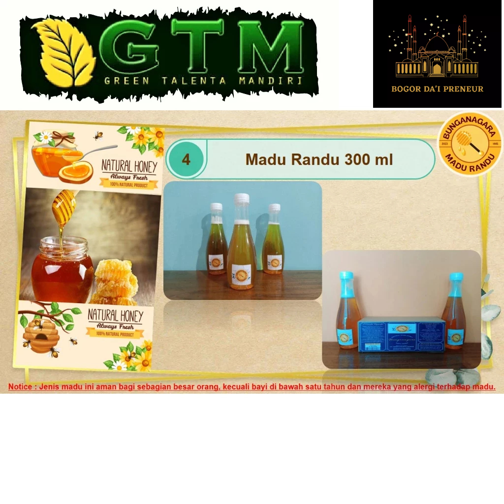 Jual MADU RANDU ASLI HUTAN ALAM INDONESIA 300 ML 500 ML 700 ML 1000 ML ...