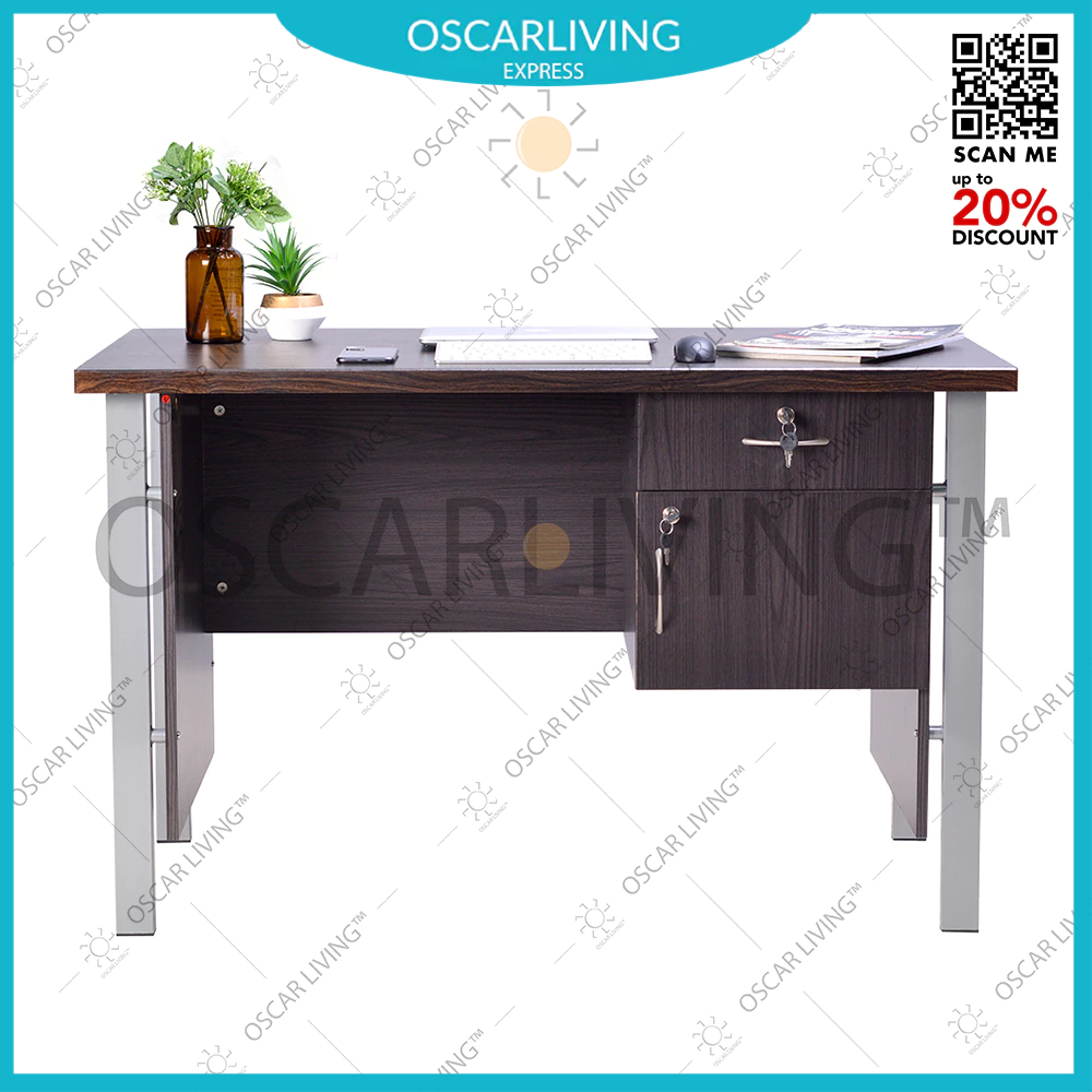 Jual Meja Kantor Office Table Orbitrend Orbit OST 1061 Brown 1/2 Biro ...
