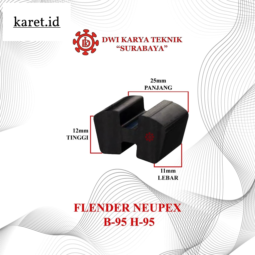 Jual KARET KOPLING B 095/ RUBBER COUPLING B 095 / NEUPEX B 095 / NP B ...