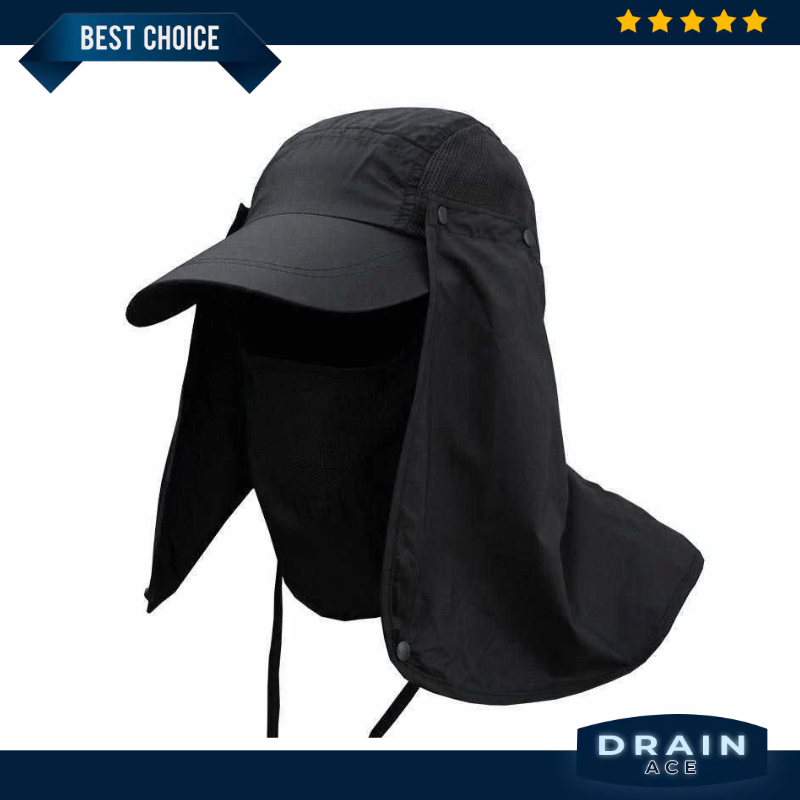 Jual DAC Topi Mancing Jepang Anti Panas UV Fishing Hat Topi Pelindung ...