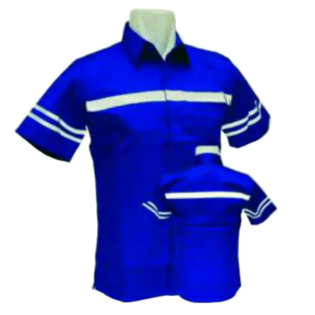 Jual #Kemaja pria karyawan lengan pendek#seragam scotlet proyek ...