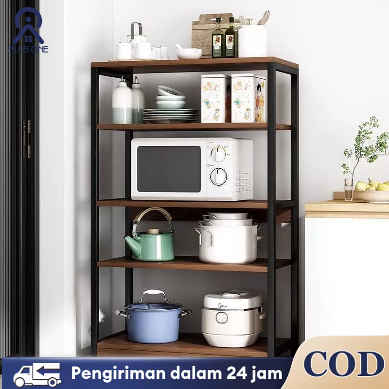 Jual Rak Dapur Kayu Rak Microwave Rak Dapur Susun Minimalis | Shopee ...