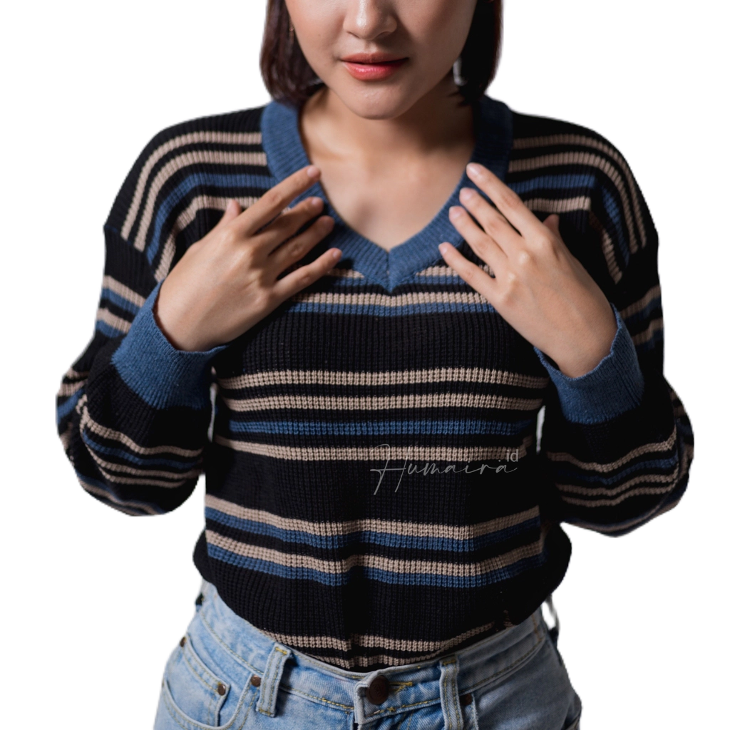 Jual LUCY SWEATER KNIT / RAJUT TRIBAL WANITA / LENGAN PANJANG SWEATER ...