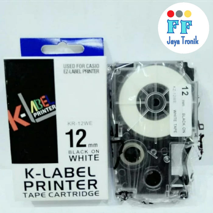 Jual K Label Printer Ez Label 12 Mm Compatible Casio Refill Tape ...