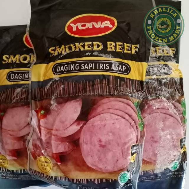 Jual YONA SMOKED BEEF DAGING ASAP SAPI KEMASAN 250 GRAM | Shopee Indonesia