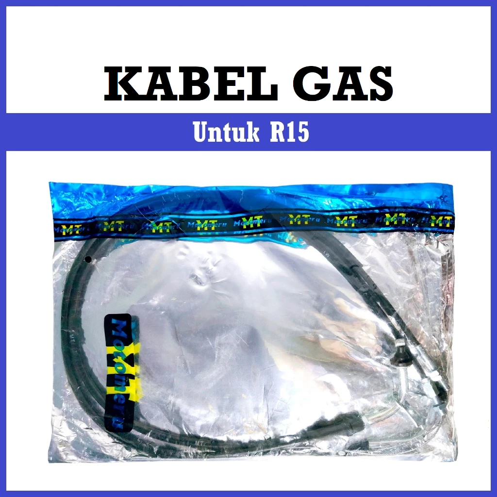 Jual Kabel Gas Tali Gas Throttle open/close R15 Motomeru | Shopee Indonesia