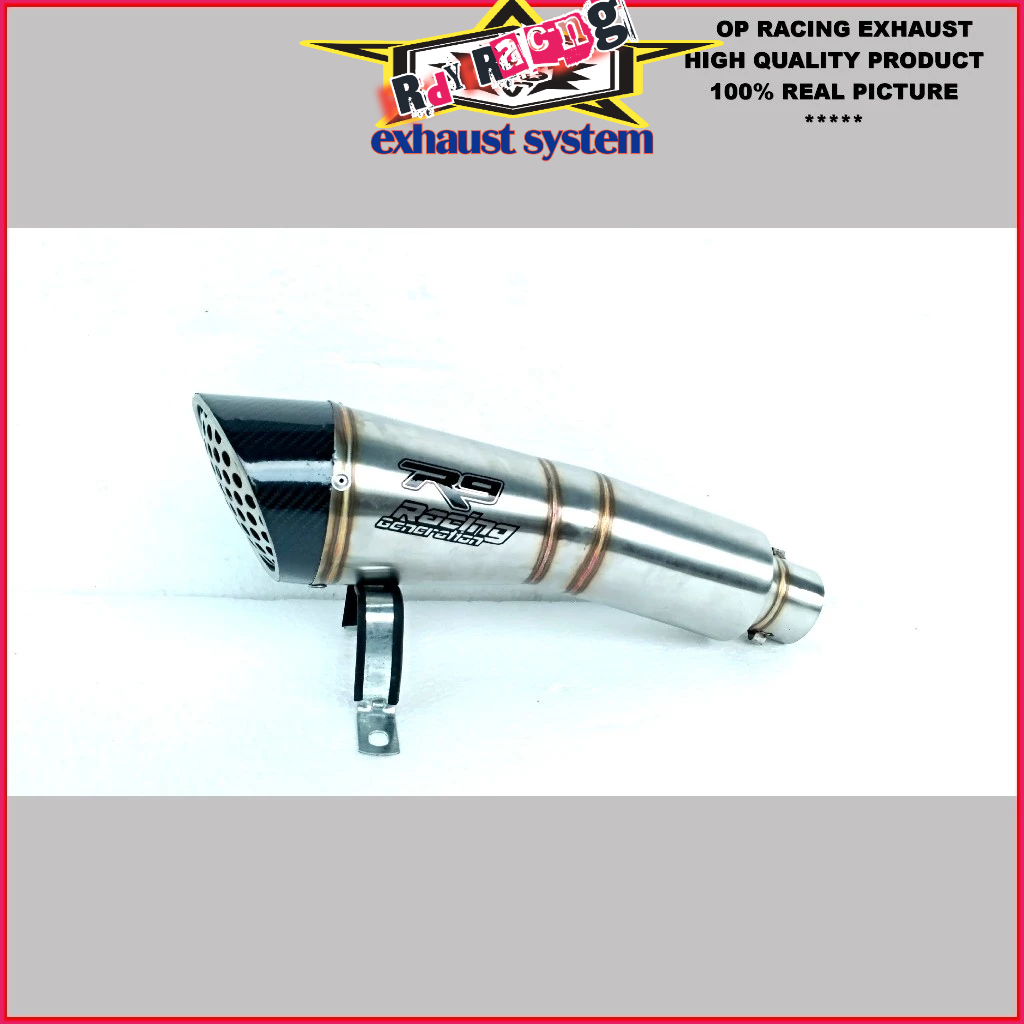 Jual Knalpot R9 h2 Muffler Silencer inlet 50 mm motorcycle | Shopee ...