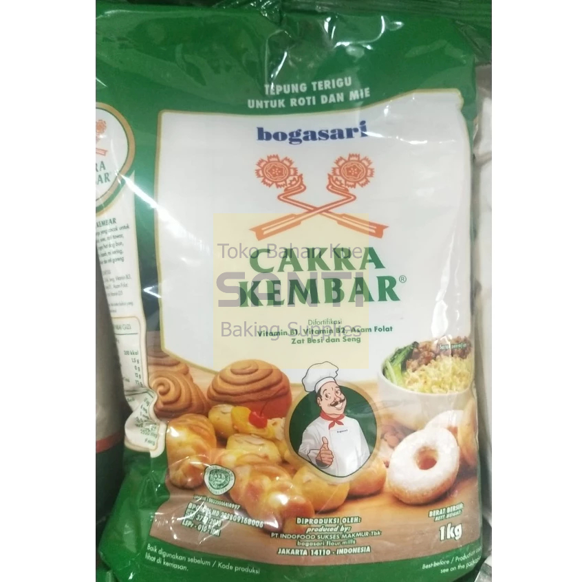 Jual Cakra Kembar Premium | Tepung Terigu Kemasan | 1 Kg | Shopee Indonesia