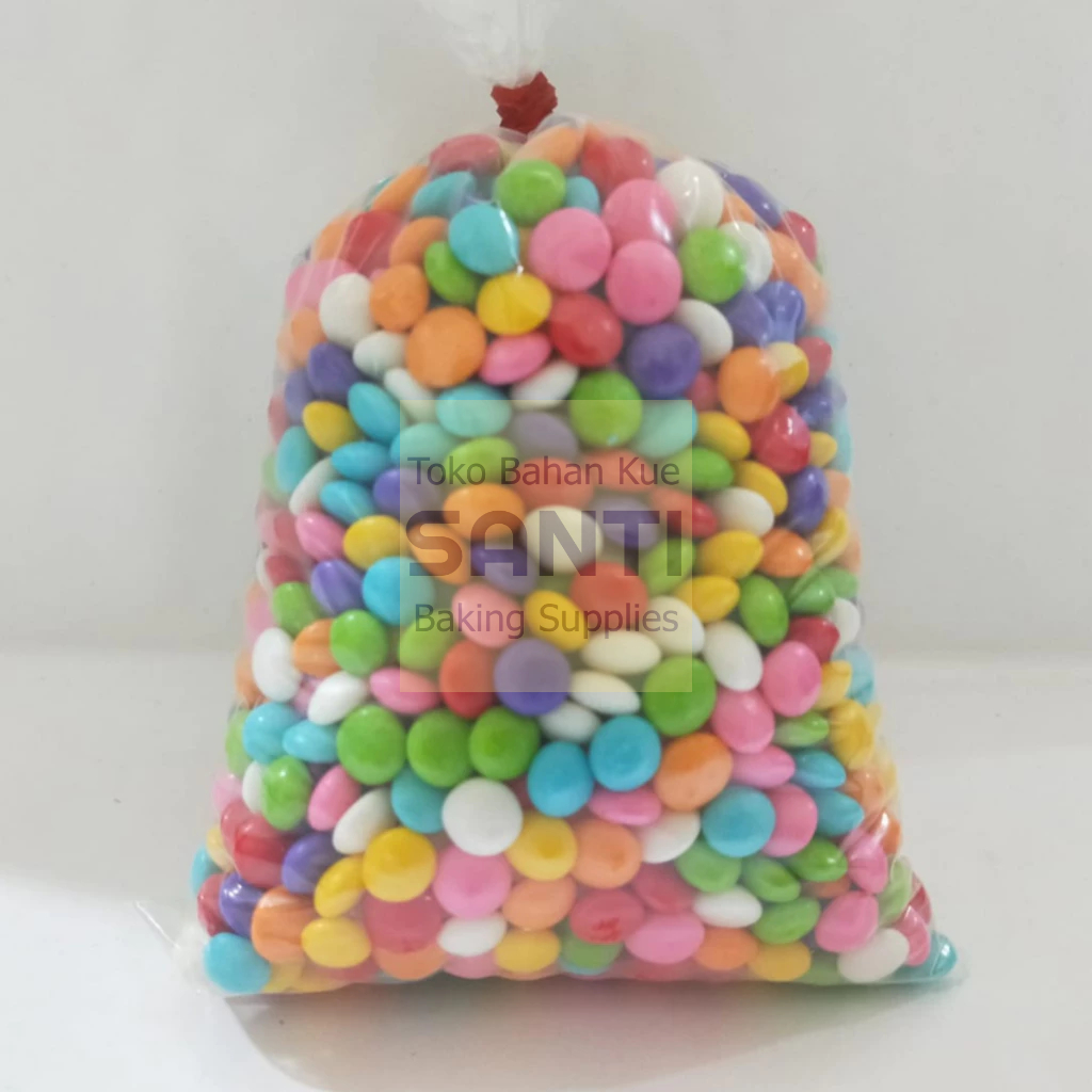 Jual Elmer | Chocochip / Chocolate Chip Half Round Pipih Rainbow Warna ...