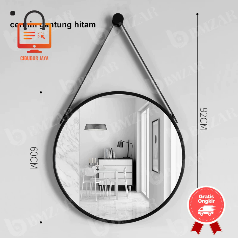 Jual CIBUBUR JAYA GRATIS ONGKIR BALI CERMIN GANTUNG DINDING CERMIN WC ...