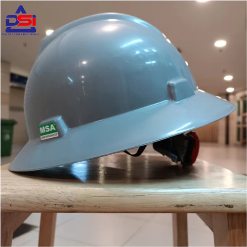 Jual Helm Safety MSA Fullbrim Original USA Abu-abu / Safety Helmet ...