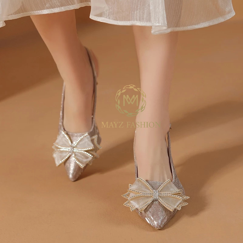 Jual Heels Pesta Wisuda Wanita Sepatu Hak Tinggi Pita Korean Style 5cm ...