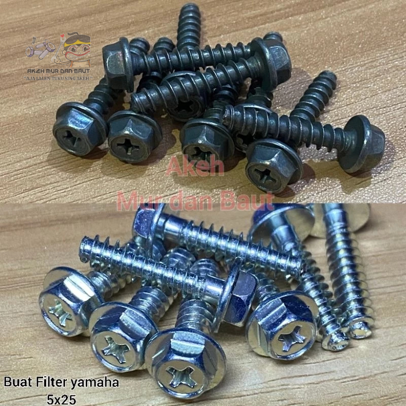 Jual Baut Filter Yamaha 5x25 / Baut Box Filter Yamaha 5x25 Murah ...