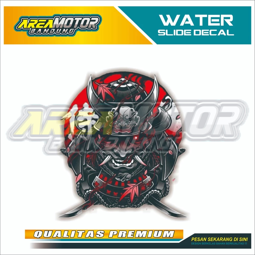 Jual TRANSPARAN WATER SLIDE DECAL DEVIL SAMURAI / TRANSPARAN WATER ...