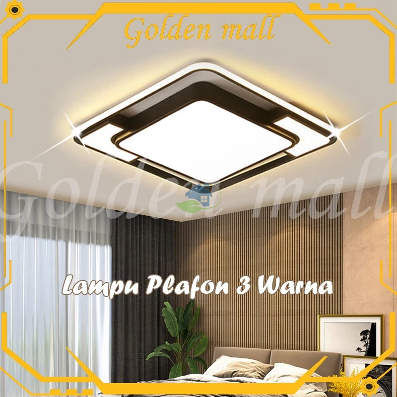Jual [COD] Lampu Plafon LED 3 Warna Aesthetic Modern Minimalis ...