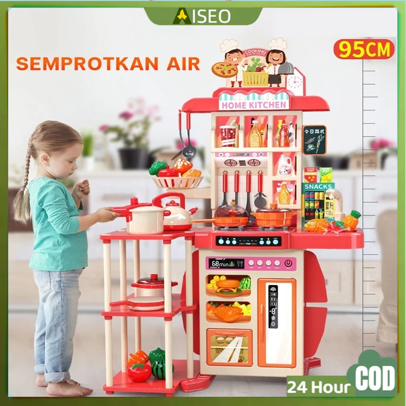 Jual 【MURAH COD】95CM Mainan Kitchen Set Jumbo dengan Wastafel Cuci ...