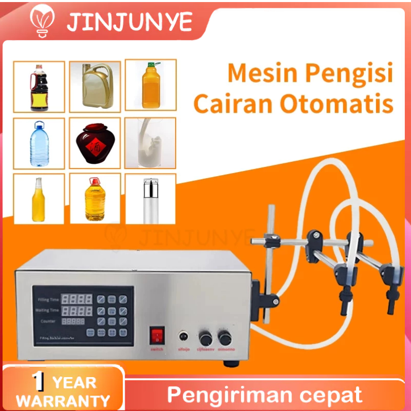 Jual Mesin Filling Liquid Mesin Isi Cairan Otomatis Flling Liquid 2 Nozle/1 Nozzle GFK-280 Alat ...