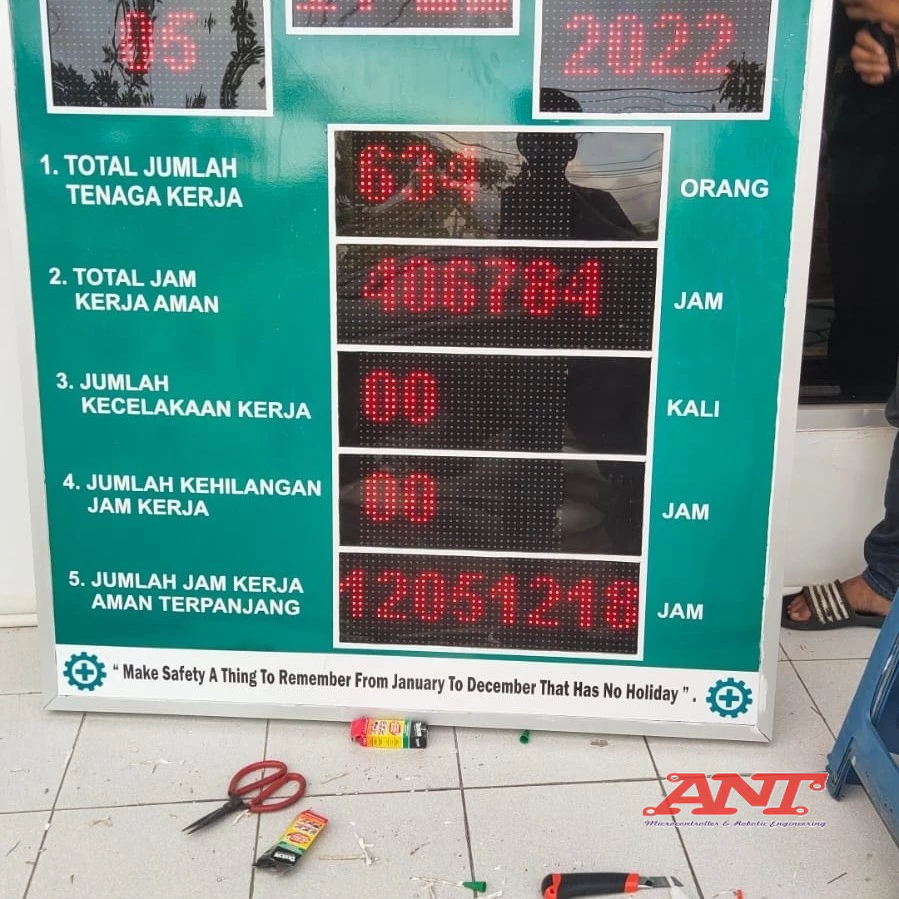Jual papan HSE statistic performance - papan info kecelakaan kerja K3 ...