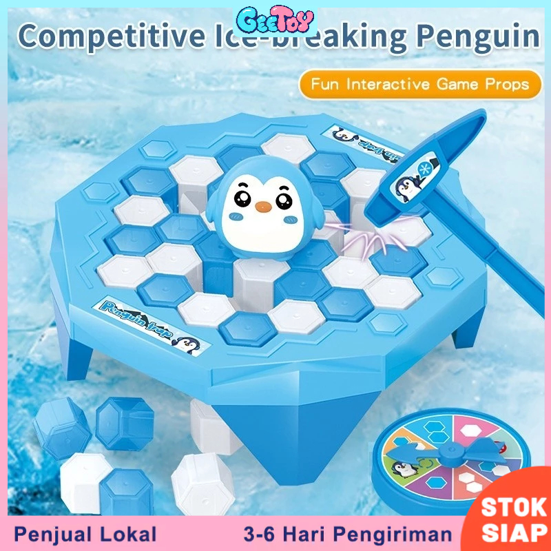 Jual Geetoy Mainan Ice Breaking Game Penguin Trap Interaktif Orang Tua ...