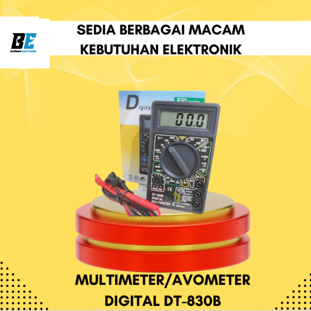 Jual MULTIMETER DIGITAL - avometer digital DT-830B volt meter cek arus ...