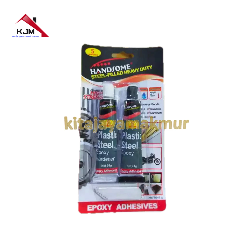 Jual Lem Campur 5 Menit Handsome Lem Besi Kayu Plastik Lem Epoxy ...