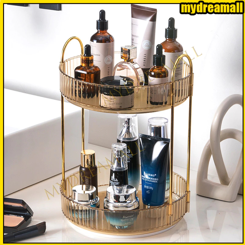 Jual 【 Ready stock - COD】Sea Lazy Rak Rotating 360" makeup Organizers ...