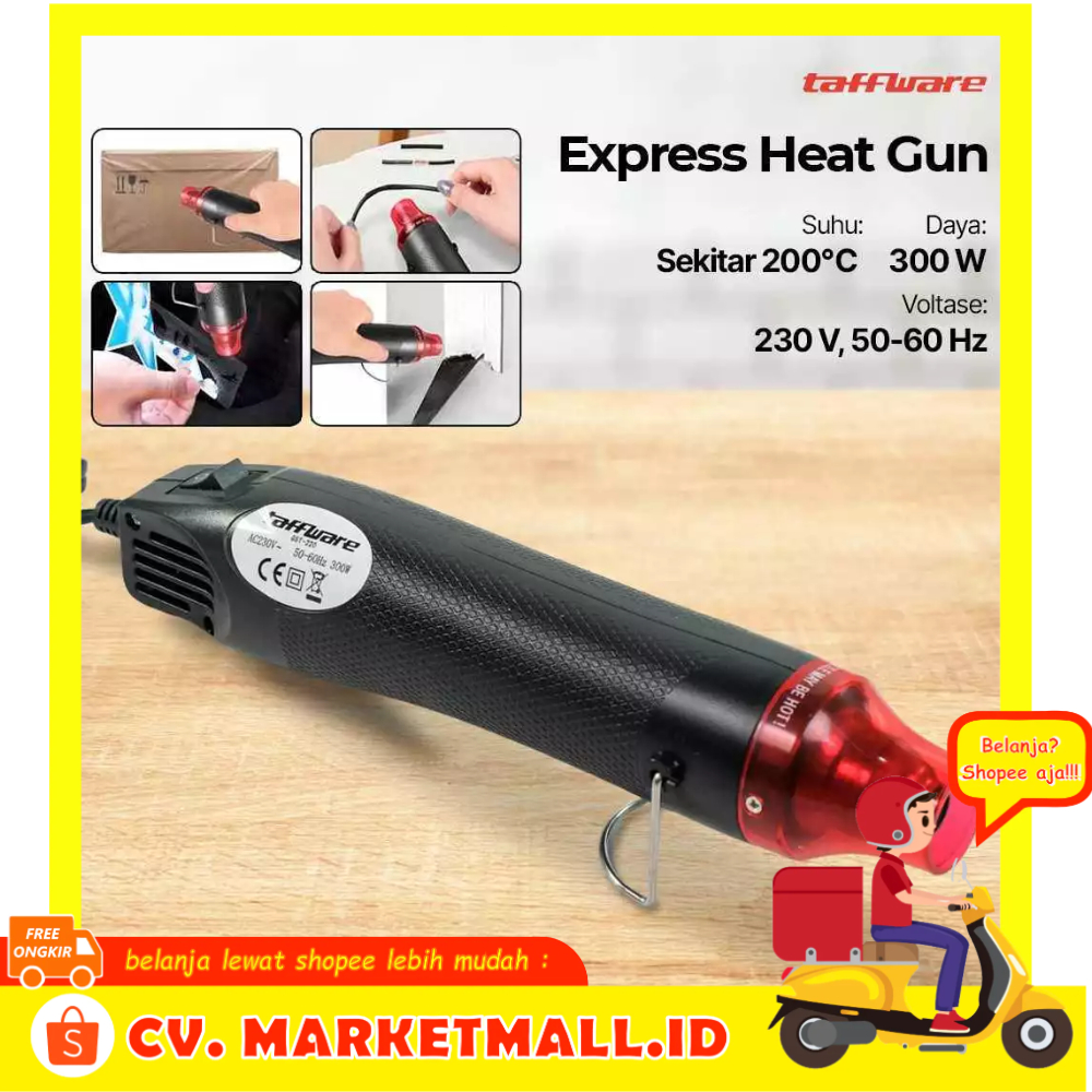 Jual QST Express Heat Gun Hot Blower Vinyl 230V 300W - Taffware QST-220 ...