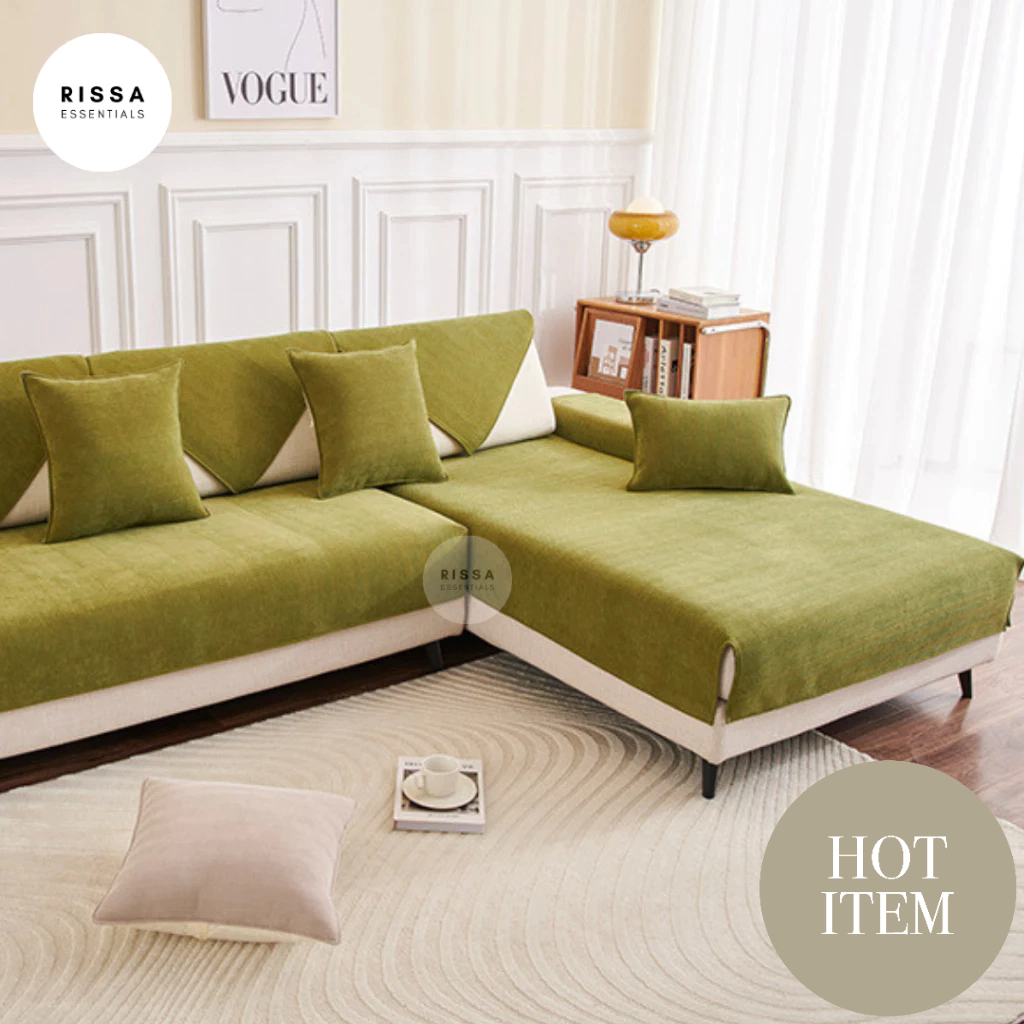 Jual [RISSA] Alas Sofa Eva Serbet Taplak Sofa Tempat Duduk Dekorasi Modern Home Decor Kain Motif ...
