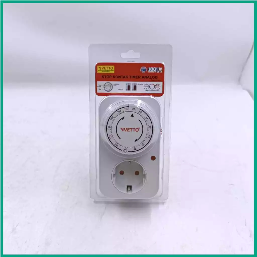 Jual Timer Vetto Timer Analog 3 Jam Timer Pengaman Listrik Timer Stop ...