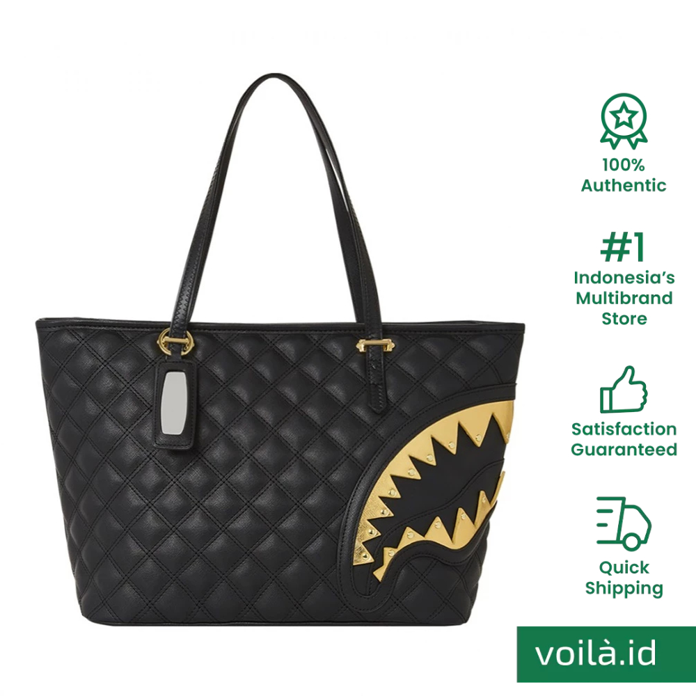 Jual Black Mamba Quilted Tote Bag Black | Shopee Indonesia