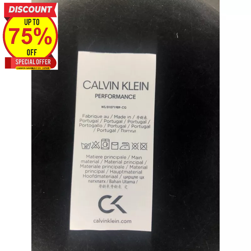 Jual CALVIN KLEIN TAG WASHING PREMIUM CO 1X DI KIRIM 600 PCS | Shopee ...