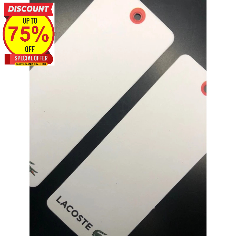 Jual LACOSTE TAG ONE FACE SUPER PREMIUM CO 1X DI KIRIM 600PCS | Shopee ...
