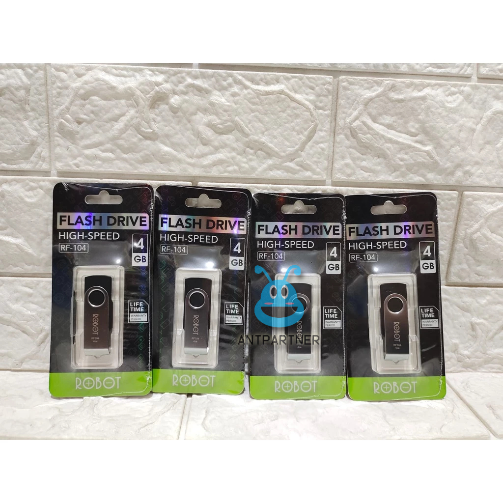 Jual [ANT] FLASHDISK ROBOT 4GB RF104 ORIGINAL | Shopee Indonesia