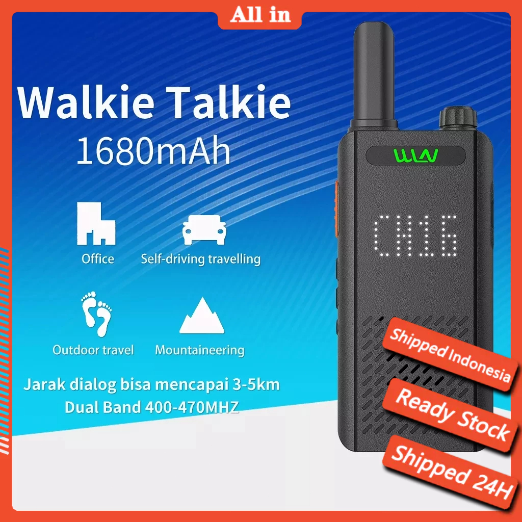 Jual HT Walkie Talkie Tampilan Digital WLN KD-C170 Portable Walky Talky Way Radio Walkie Talkies ...