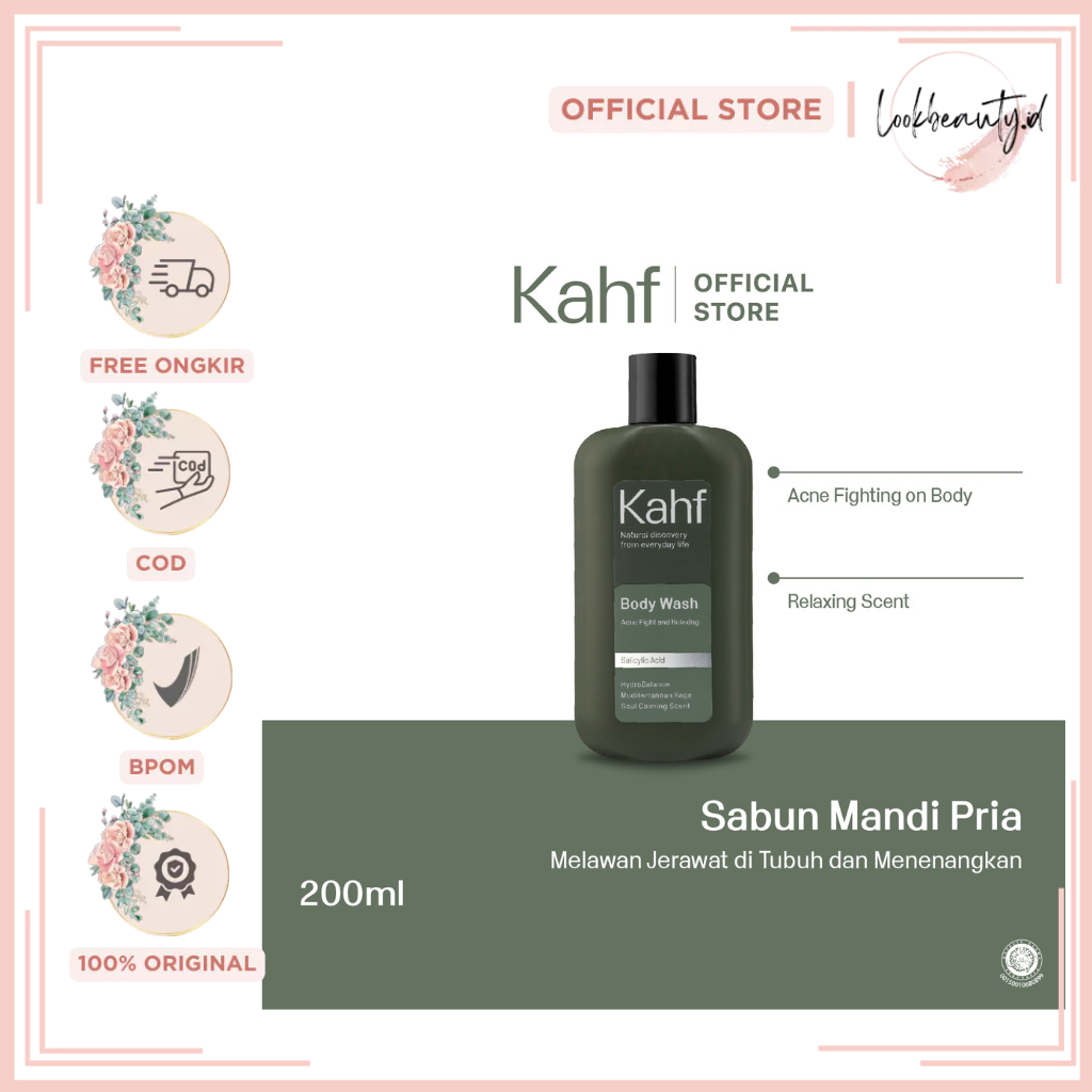 Jual NEW KAHF BODY WASH ACNE FIGHT & RELAXING | BRIGHTENING & COOLING ...