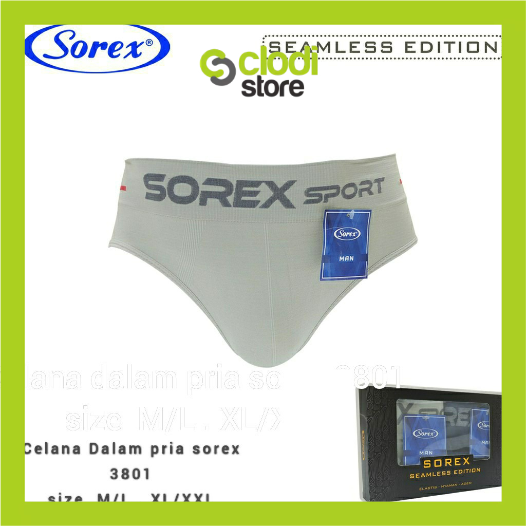 Jual Sorex cd celana dalam segitiga boxer pria sport m 3801 3802 3803 ...