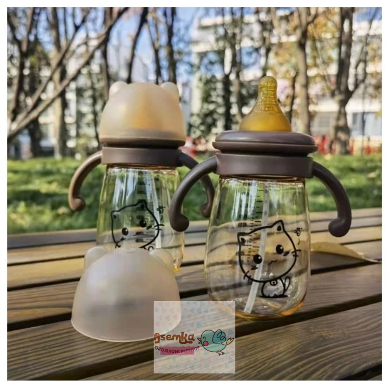 Jual Botol Susu PPSU Coklat CAT Wideneck 240ml 300ml plus anti sedak ...