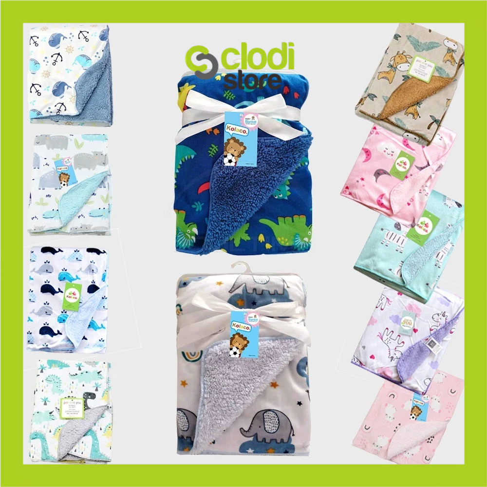 Jual Best Seller! Selimut Bayi Double Fleece Tanpa Topi Bedong bayi ...